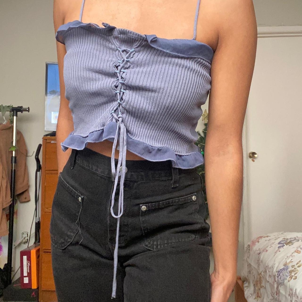 Shein periwinkle top (I personally feel can be worn... - Depop