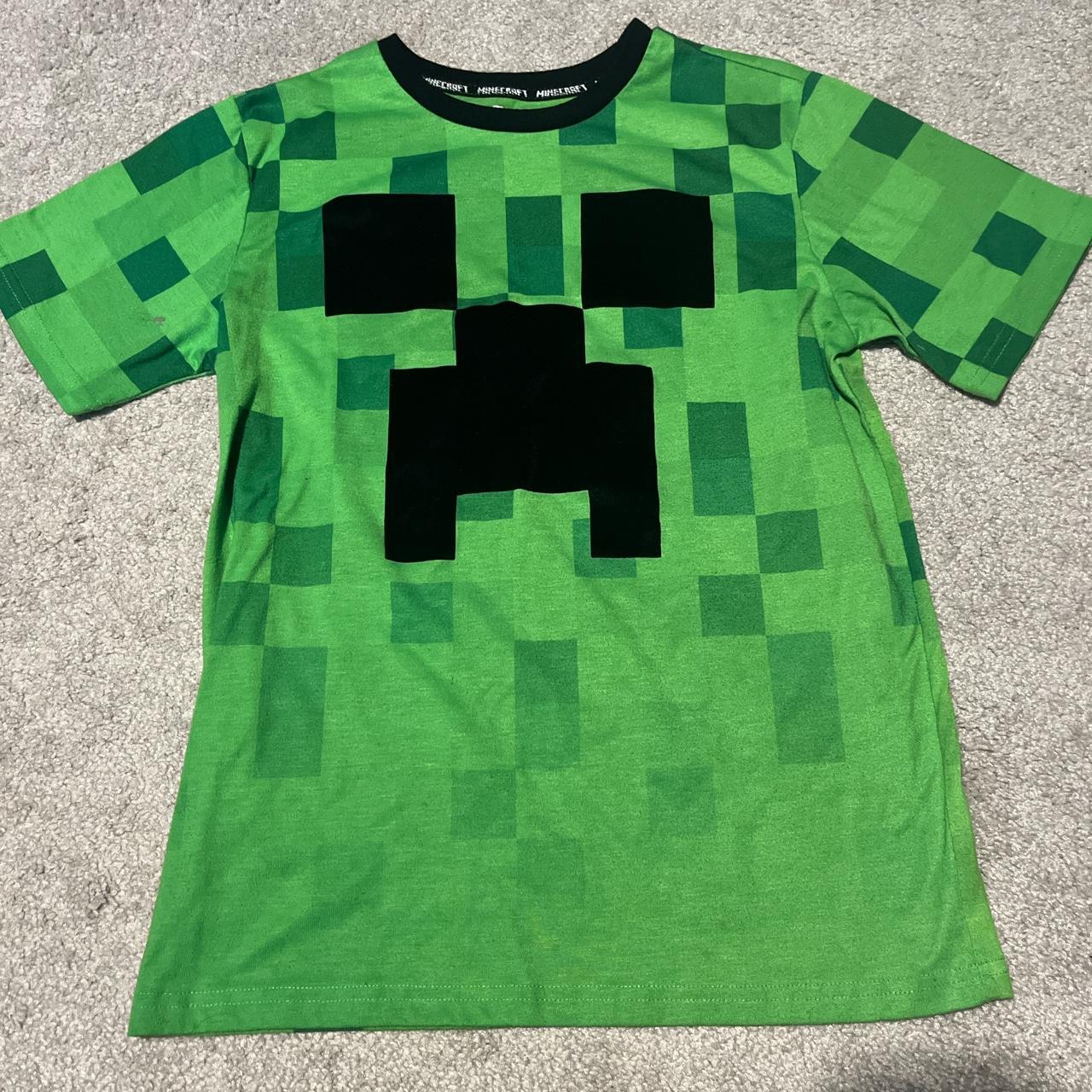 Minecraft creeper shirt. Only worn a few times. Size... - Depop