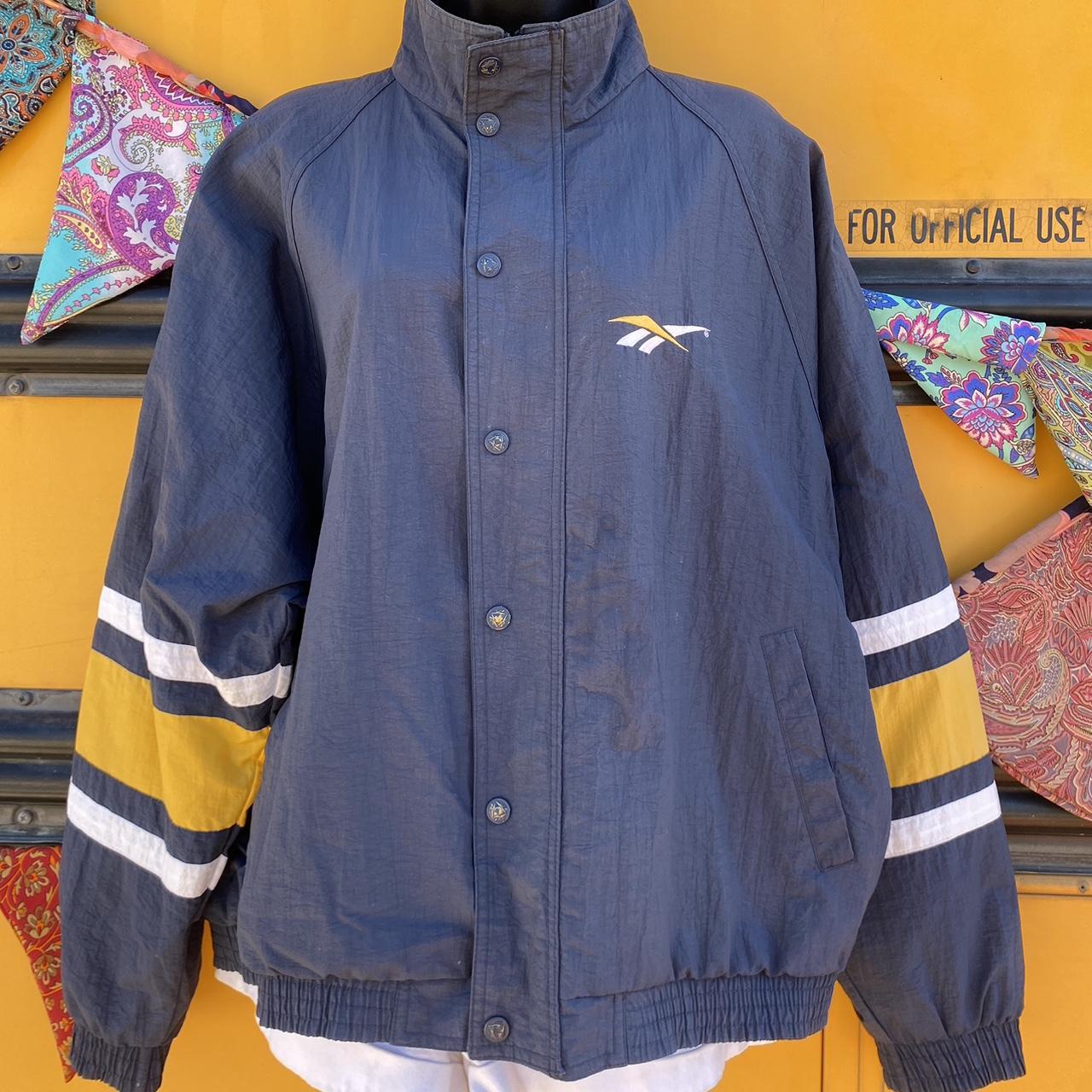 Authentic Vintage Reebok Windbreaker Jacket Men’s... - Depop