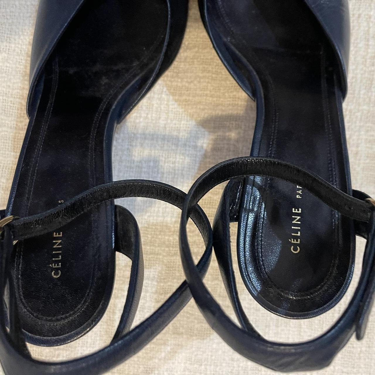 Celine heels💙 great condition w signs of wear.... | Depop