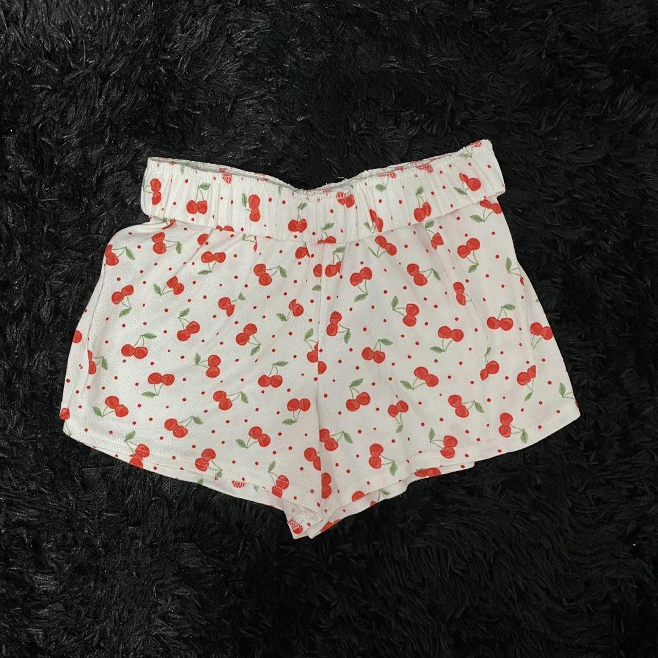 cherry shorts super soft material ️ - Depop