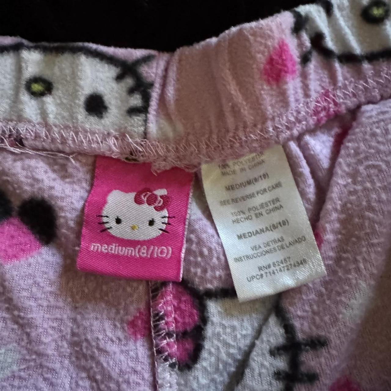 pastel pink hello kitty pj pants #hellokitty... | Depop