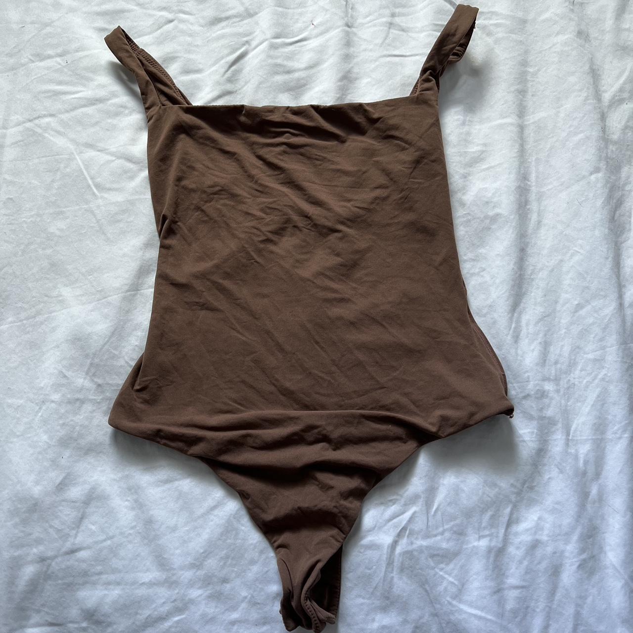 Brown skims body suit size Small! Only worn three... - Depop