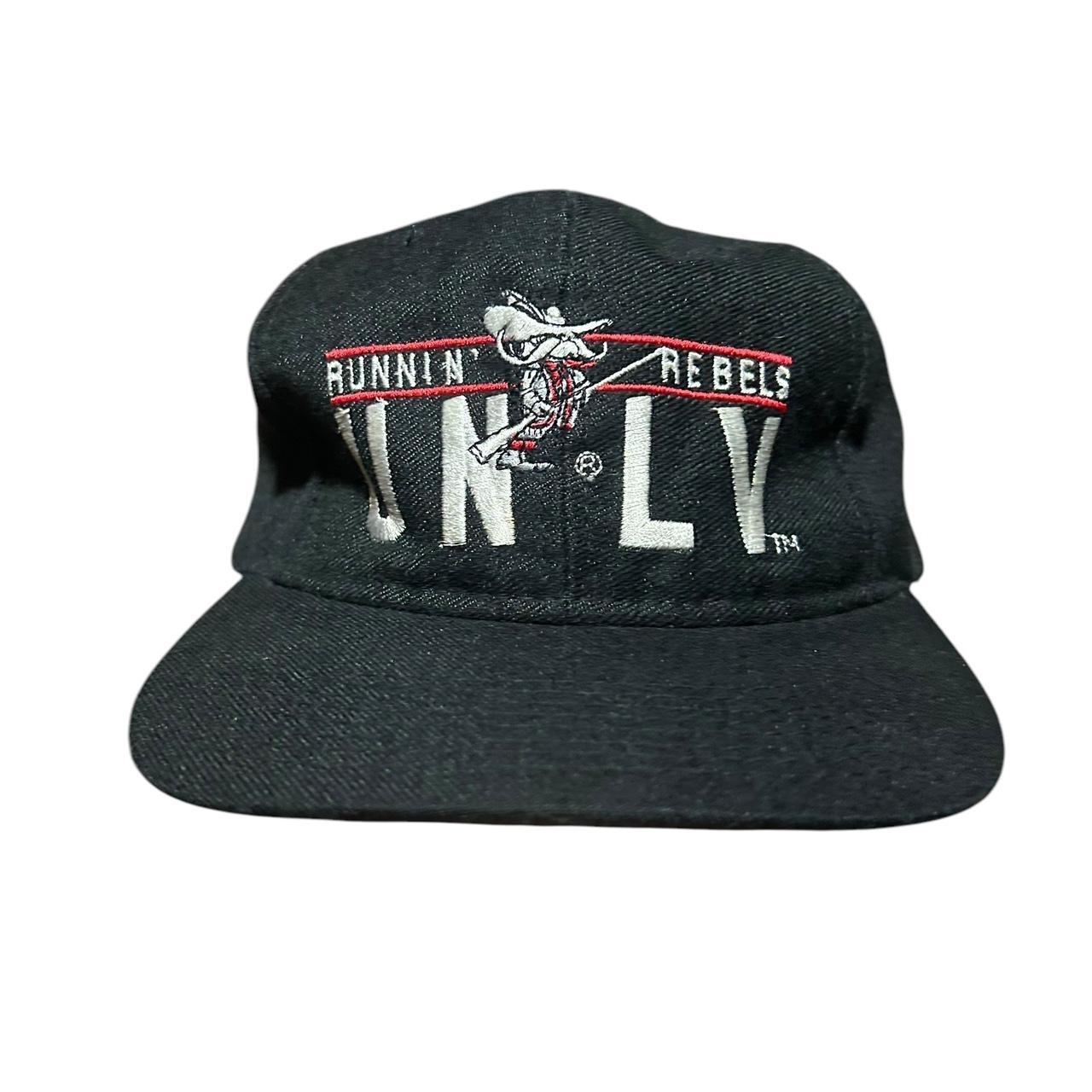 Vintage 1990s UNLV running rebels twill snapback hat... | Depop
