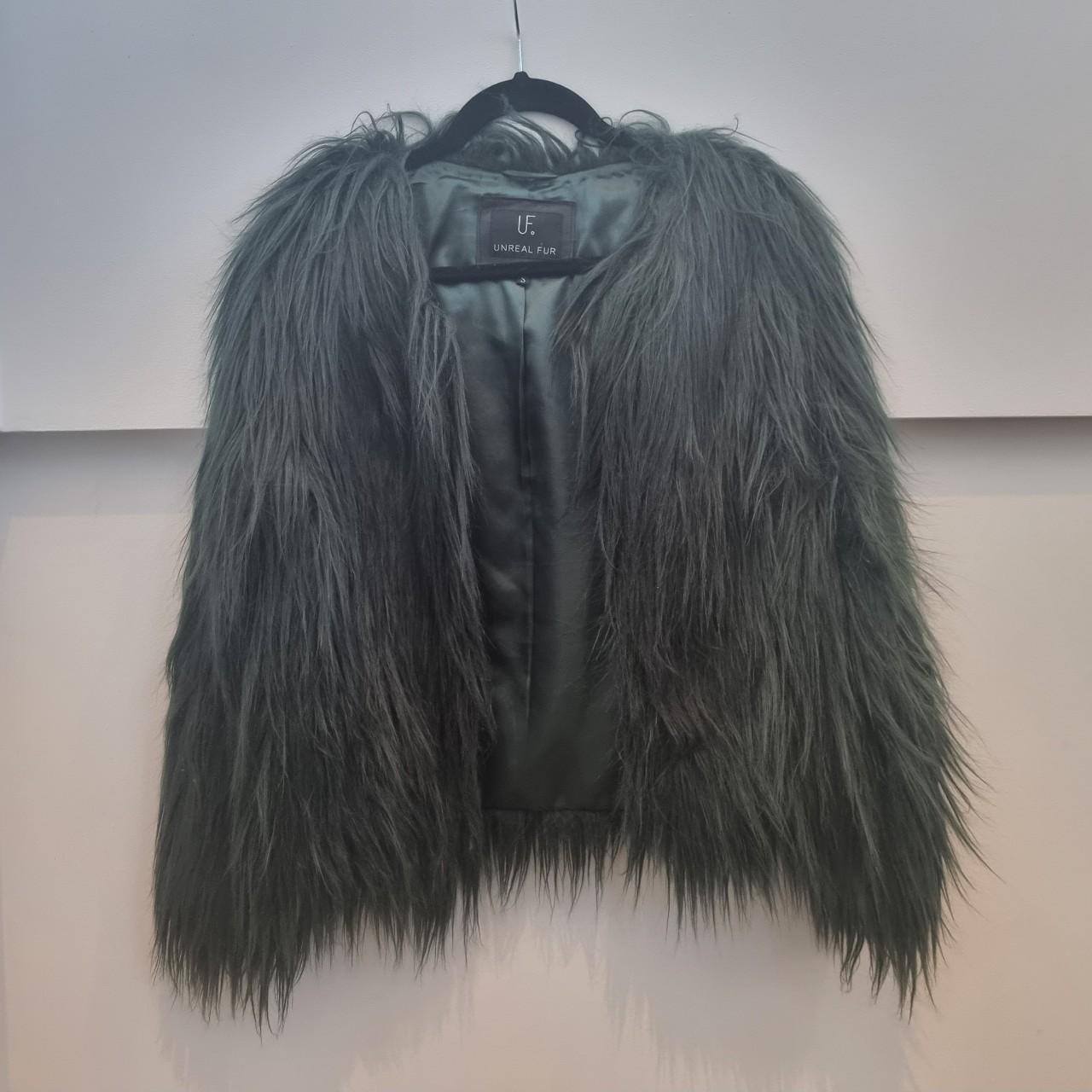 Unreal Fur Dream Jacket Forest Green Size S Great... - Depop