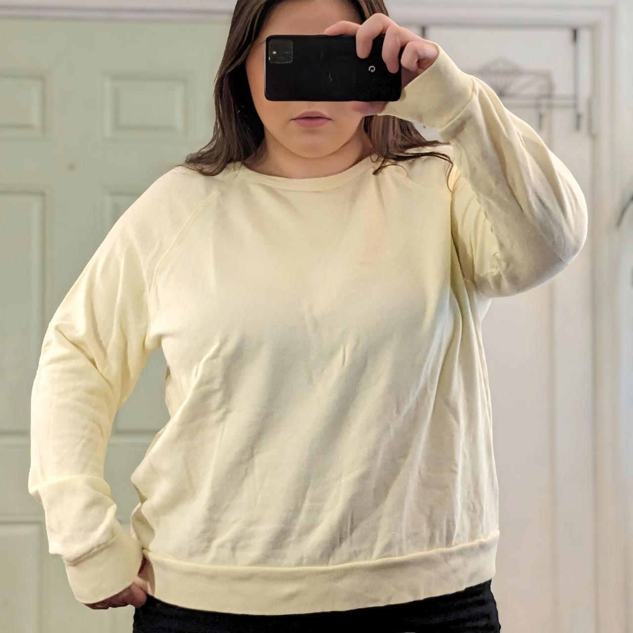 Universal Thread Butter Yellow Lightweight Pullover... - Depop