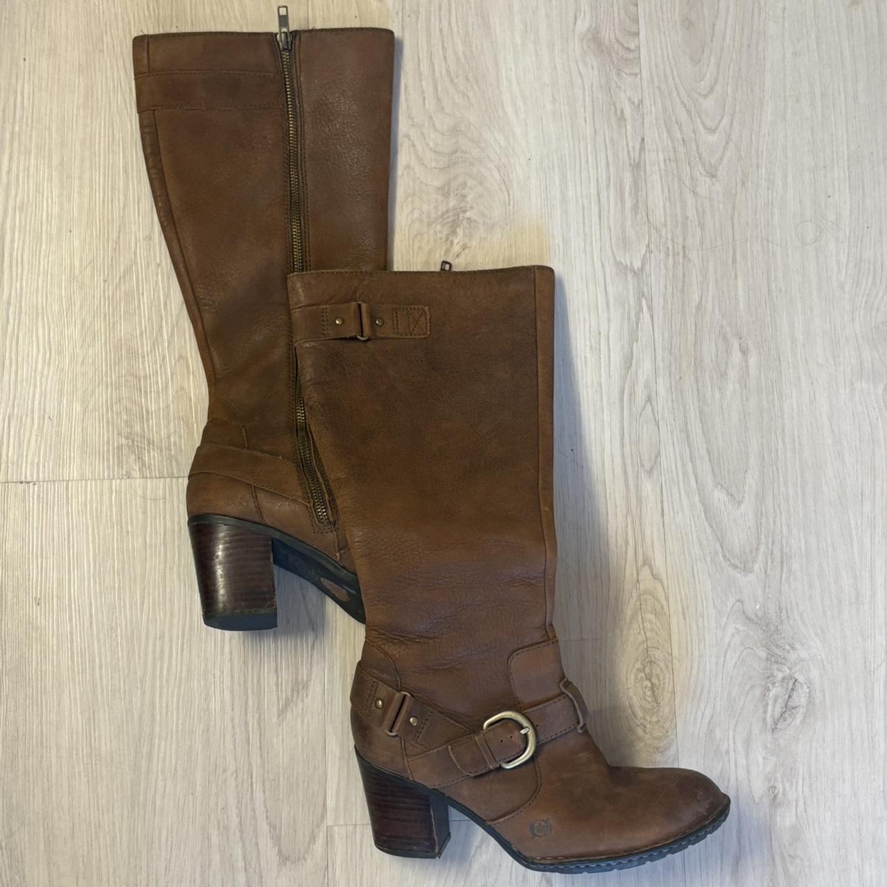 BOC Born Riding Boots! Leather with a buckle,... | Depop