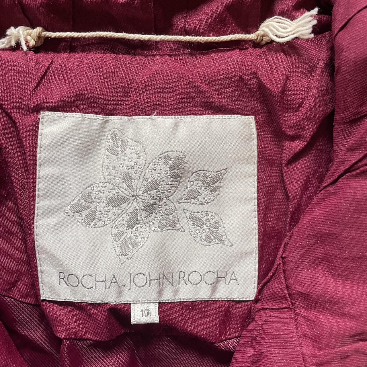 Vintage 00s burgundy rocha John rocha Parker... - Depop