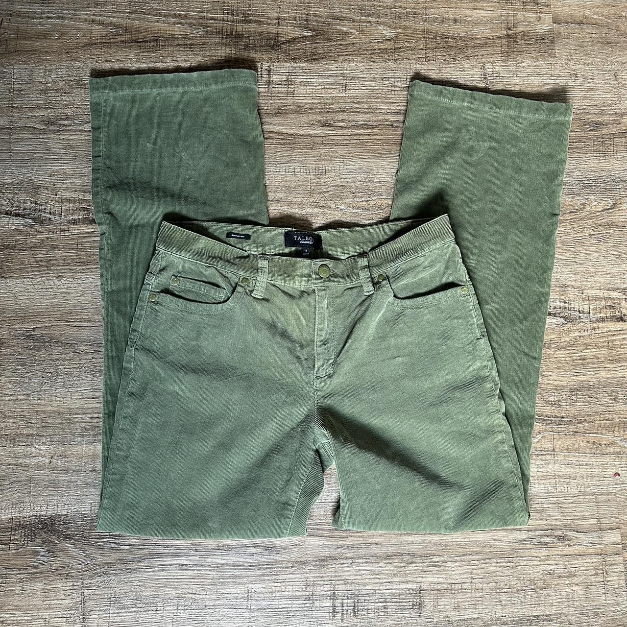 Talbots green corduroy bottoms Size 8 Accepting... - Depop