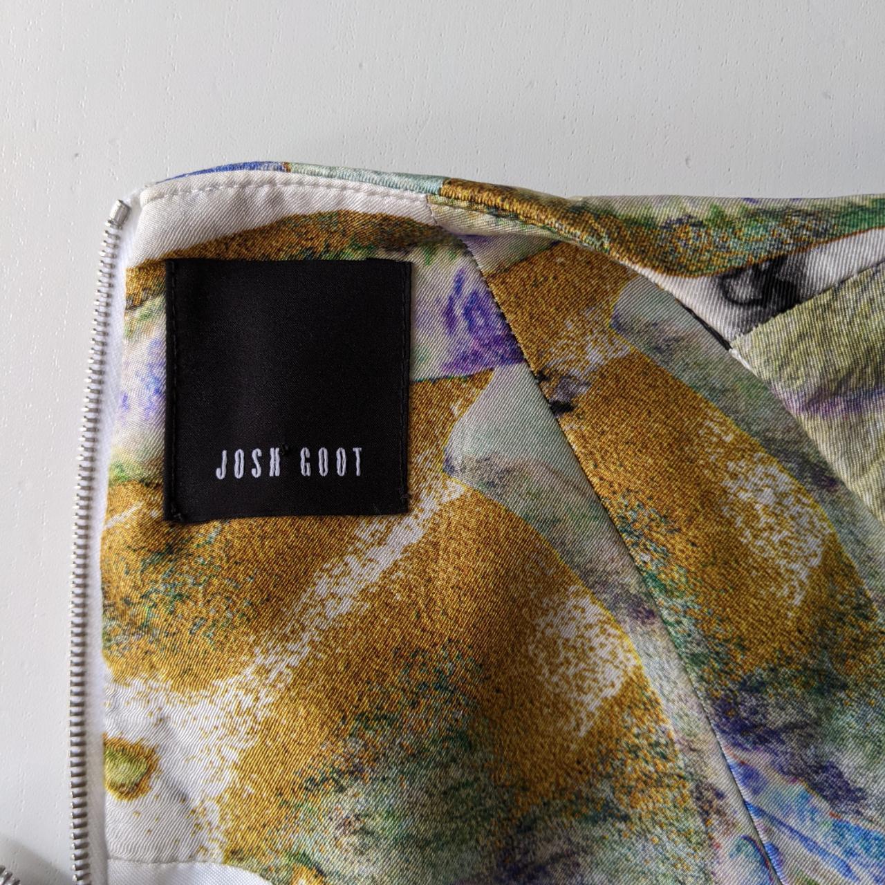 Josh Goot Multicolor Marbled Digital Print Silk... - Depop