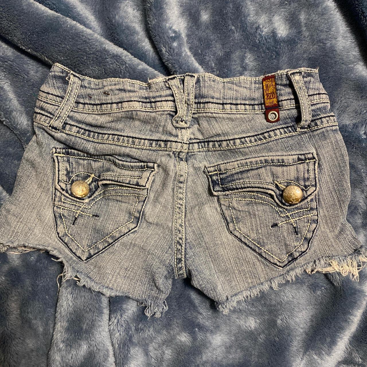 Y2k Zana Di Low Rise Denim Cutoff Short Shorts Depop