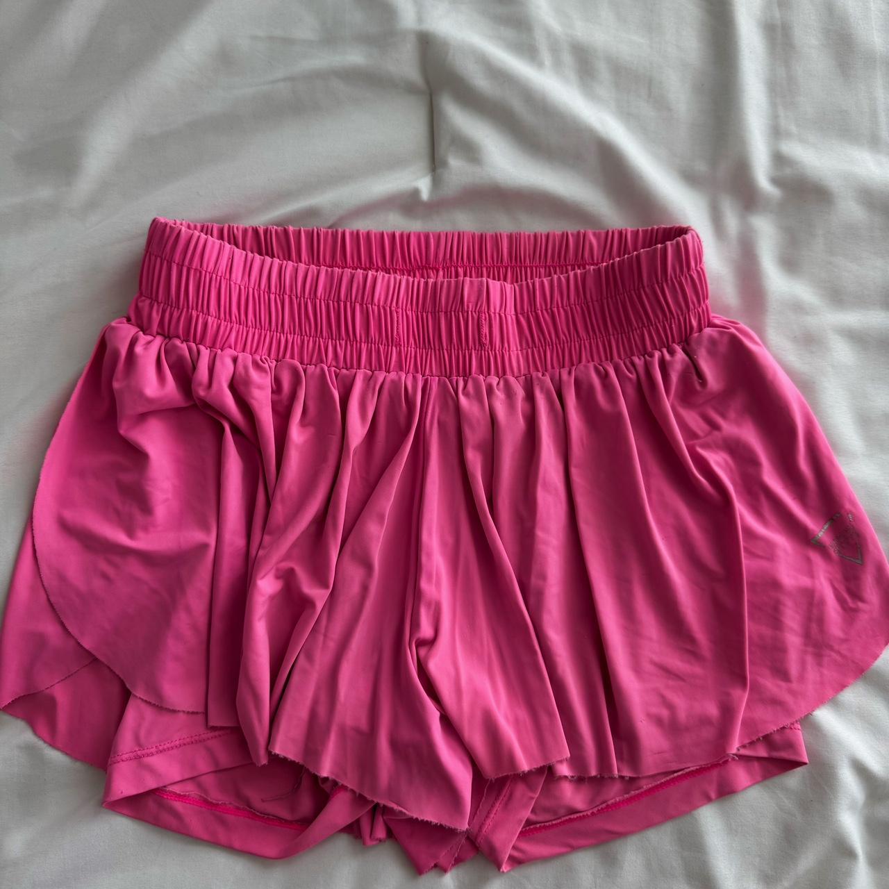 Hot pink running shorts Size small 2-4 Very... | Depop