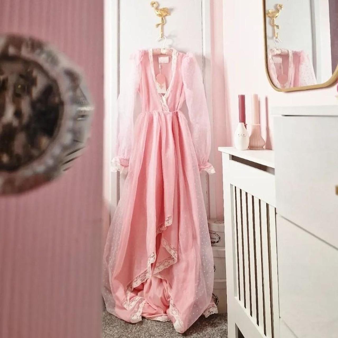 The Morning Glory Selkie dress/robe. Pink with... - Depop