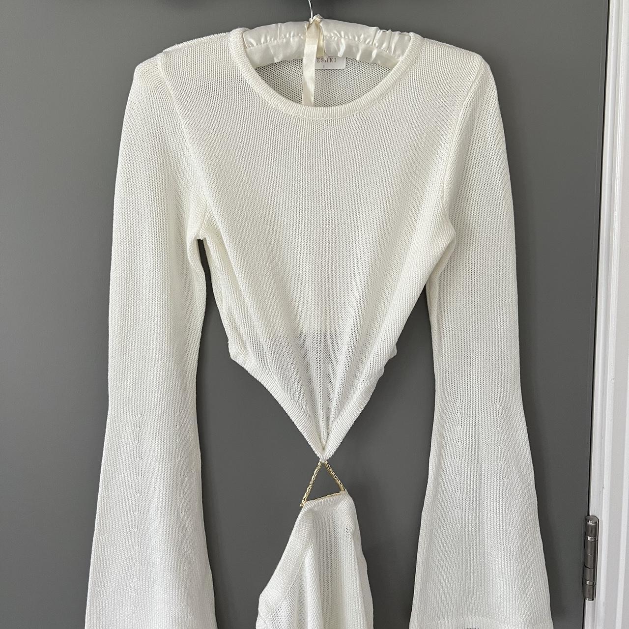 White #Meshki cut out dress - perfect condition,... - Depop