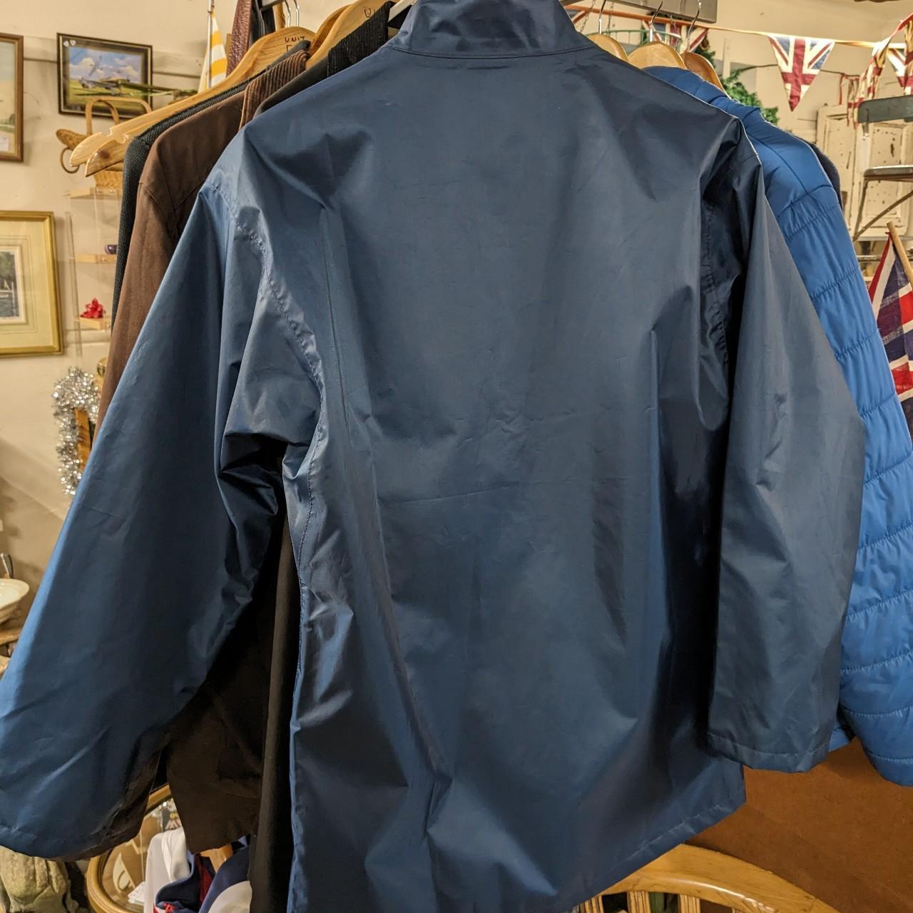 British Military RAF foul weather Blue Jacket Coat... - Depop