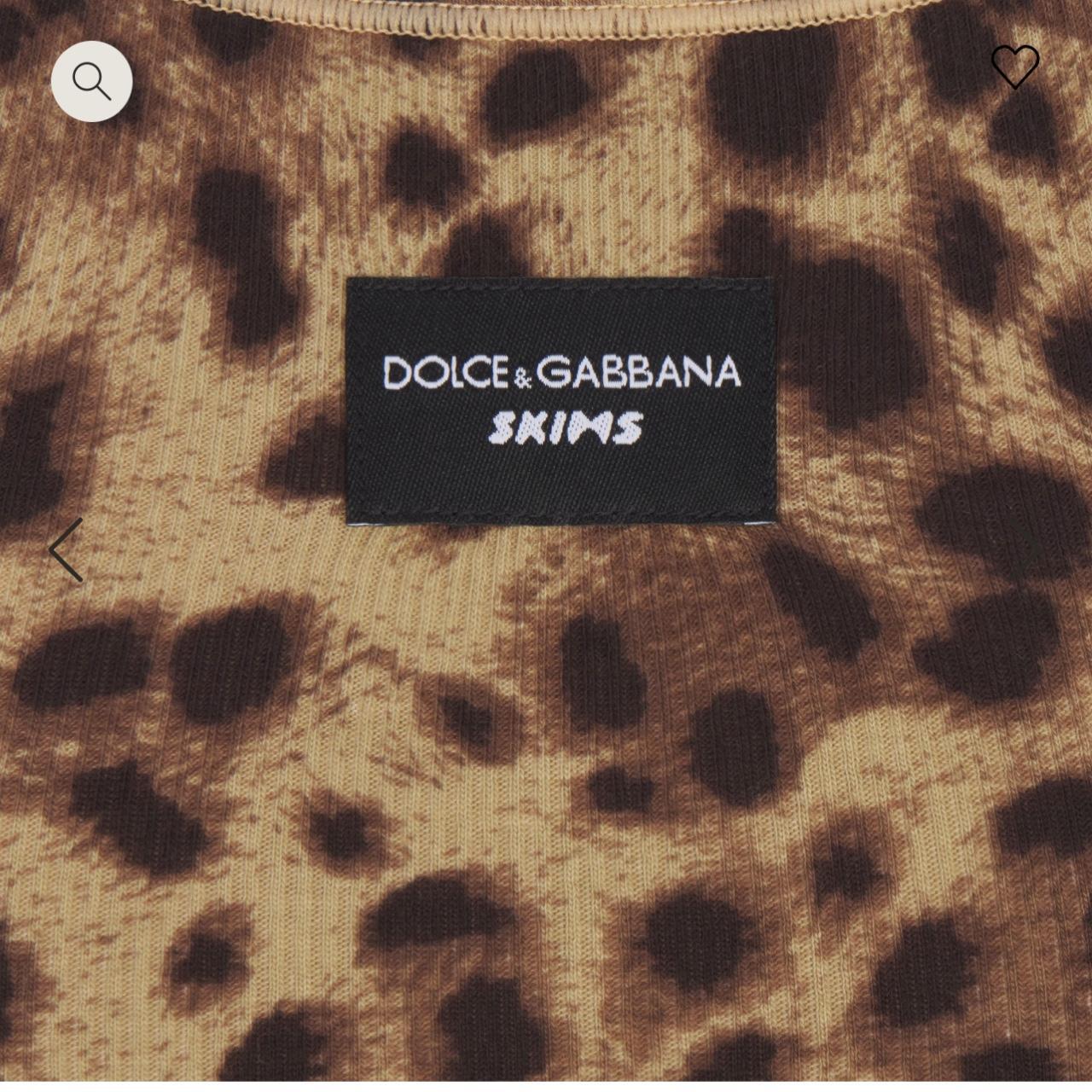 Skims collab with Dolce Gabbana WORN ONCE! Price firm - Depop