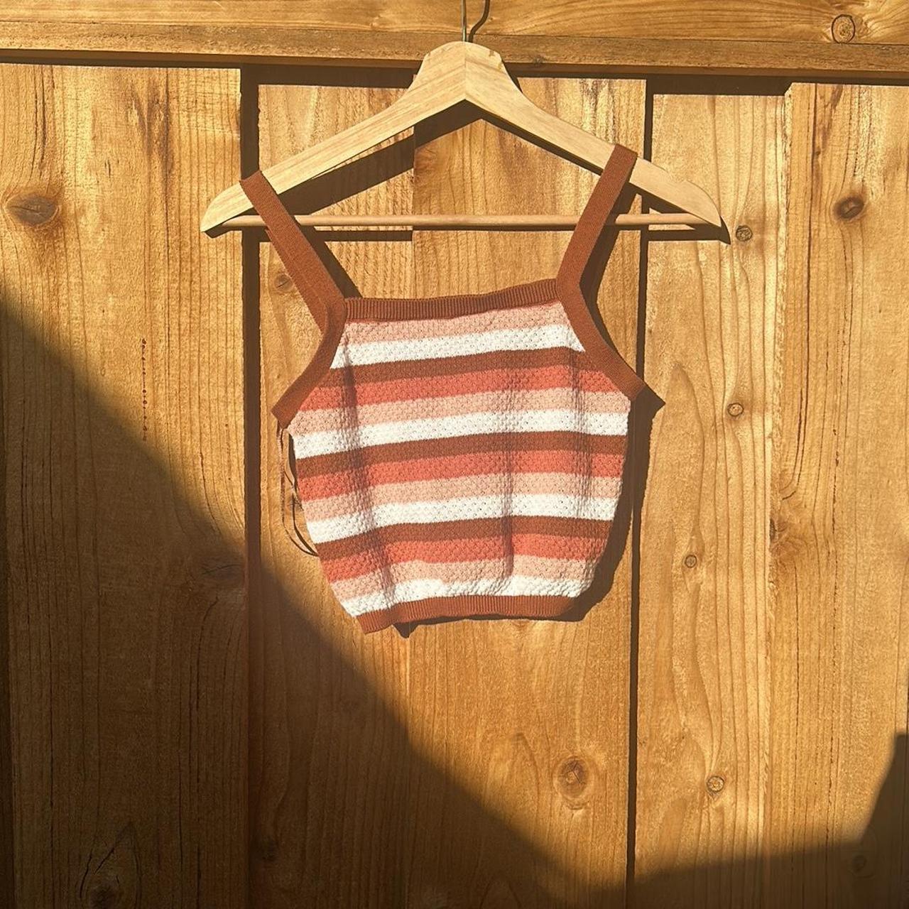 Ghanda knit cropped tank Lightly worn, still in... - Depop