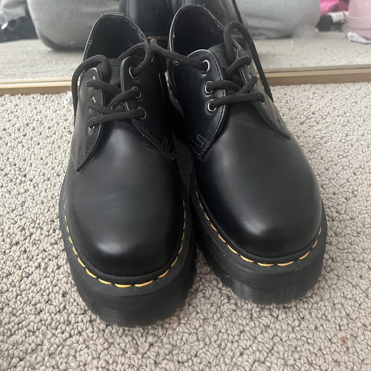 Doc Martens 8053 leather platform loafers!! These... - Depop