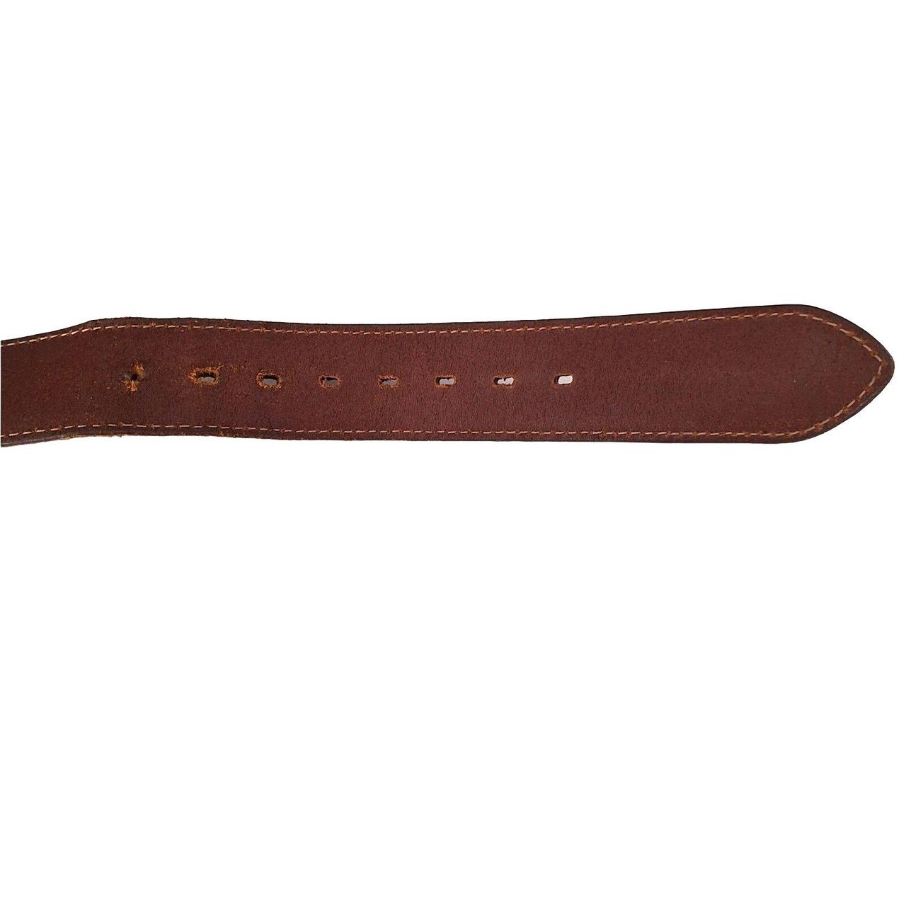 Wrangler Belt Mens 42 Leather Western Cowboy Rodeo... - Depop