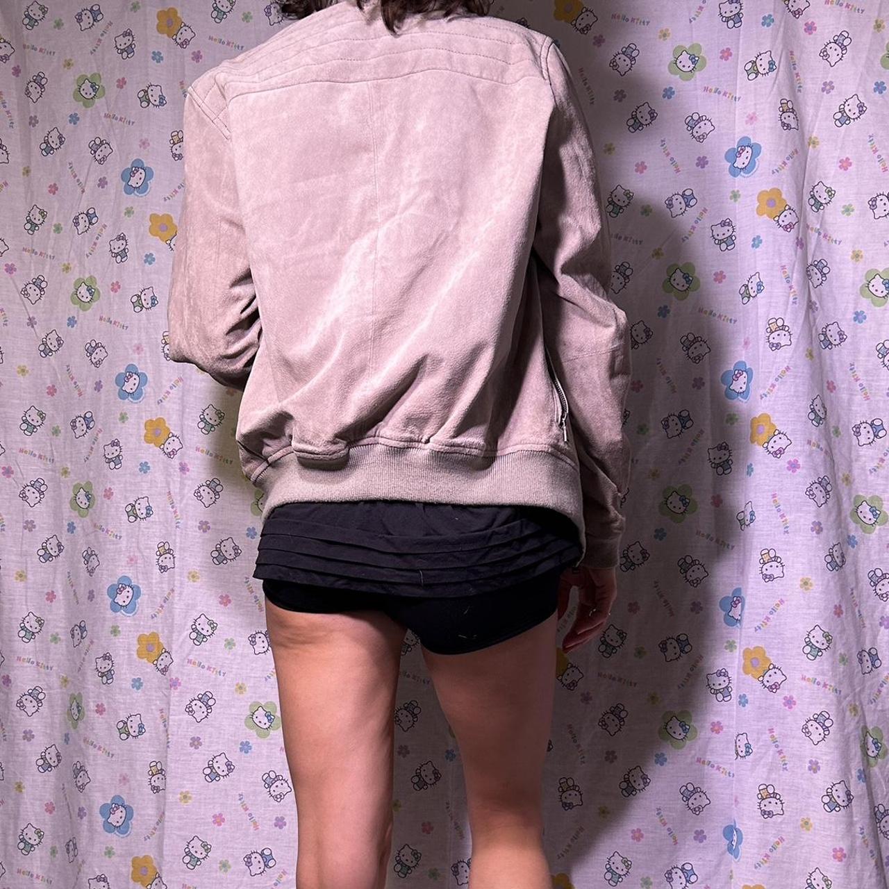 express genuine suede bomber jacket great condition,... - Depop