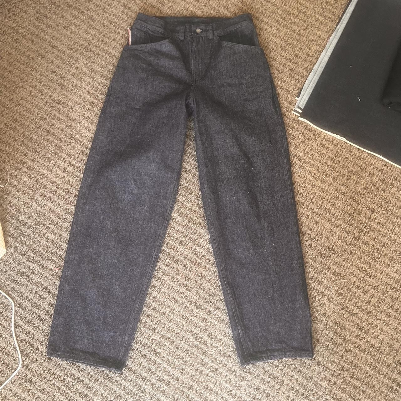 Handmade baggy selvedge denim size 32/32. 9 in leg... | Depop