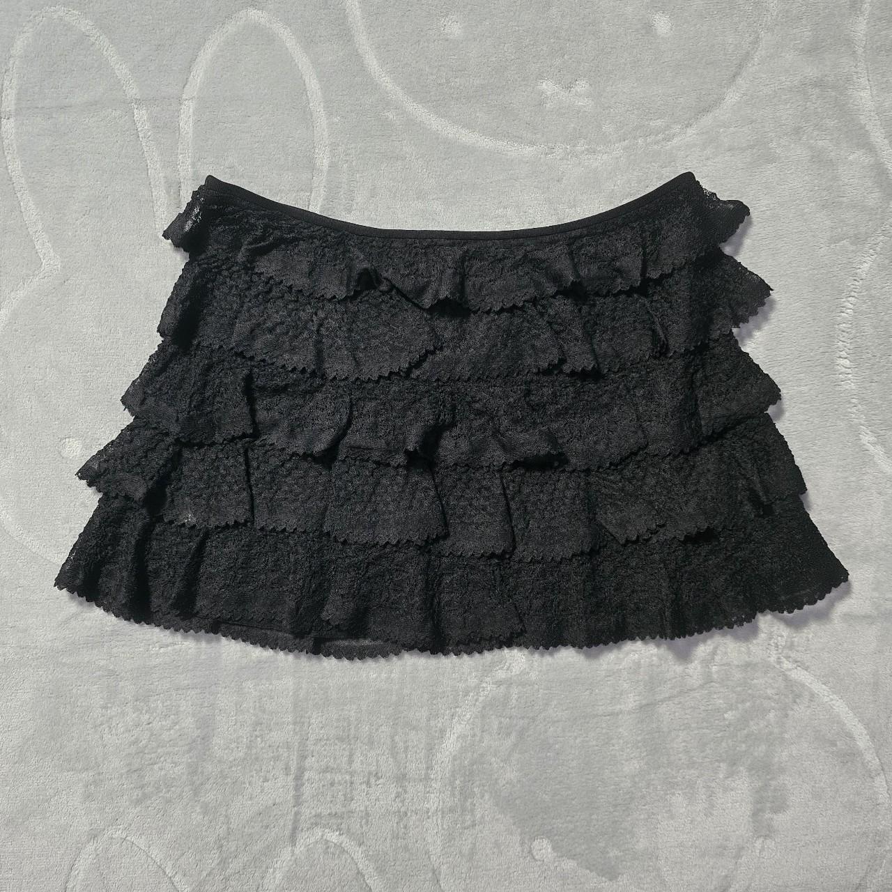 tank air studio jellyfish mini skirt in black size... | Depop