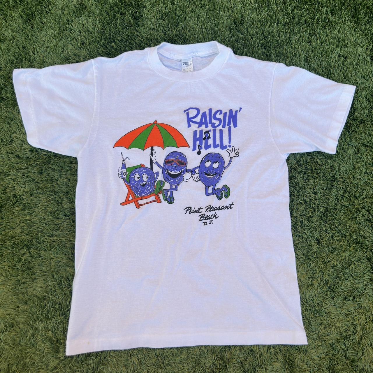 Vintage 80s Raisin Hell Point peasant beach nj Size... - Depop