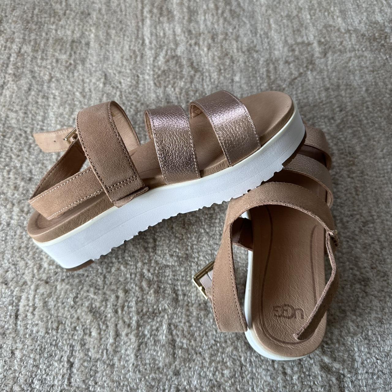 UGG sandals in a woman’s 7.5 never worn and in... - Depop