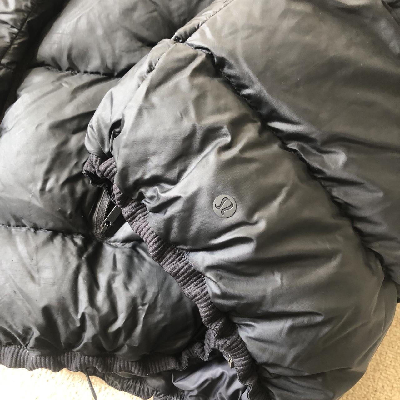 Lululemon black down puffer jacket with adjustable... - Depop