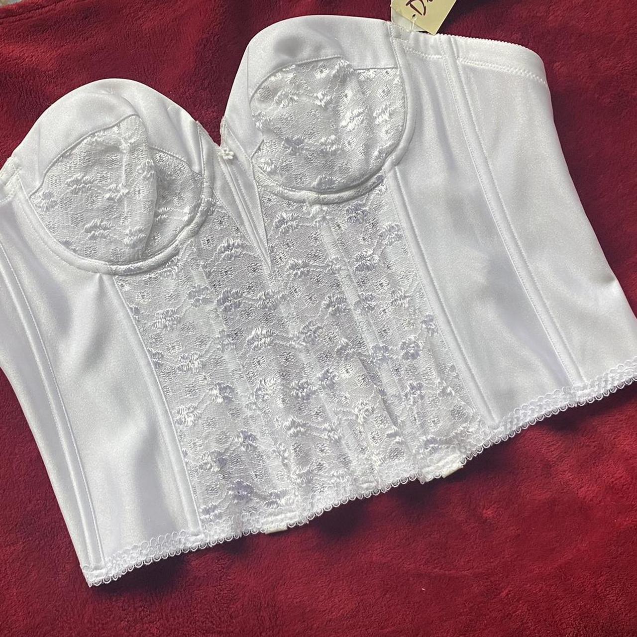 Dominique push up white lace Corset Brand... - Depop