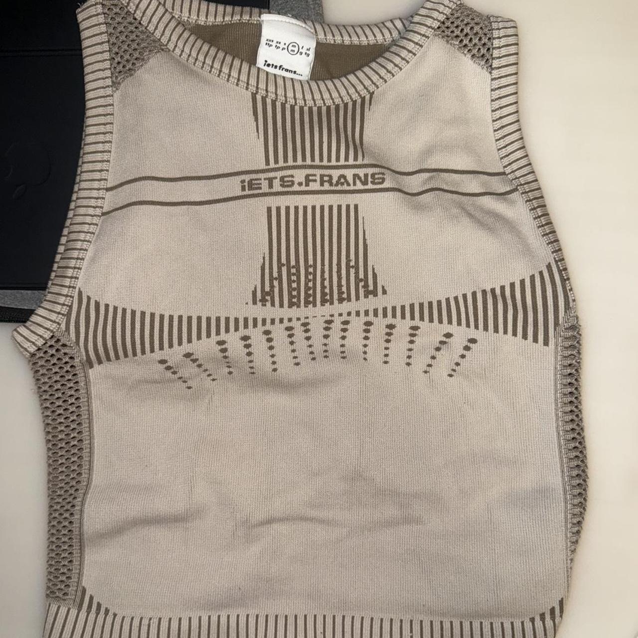 iets frans open back top Perf for summer Cream and... - Depop