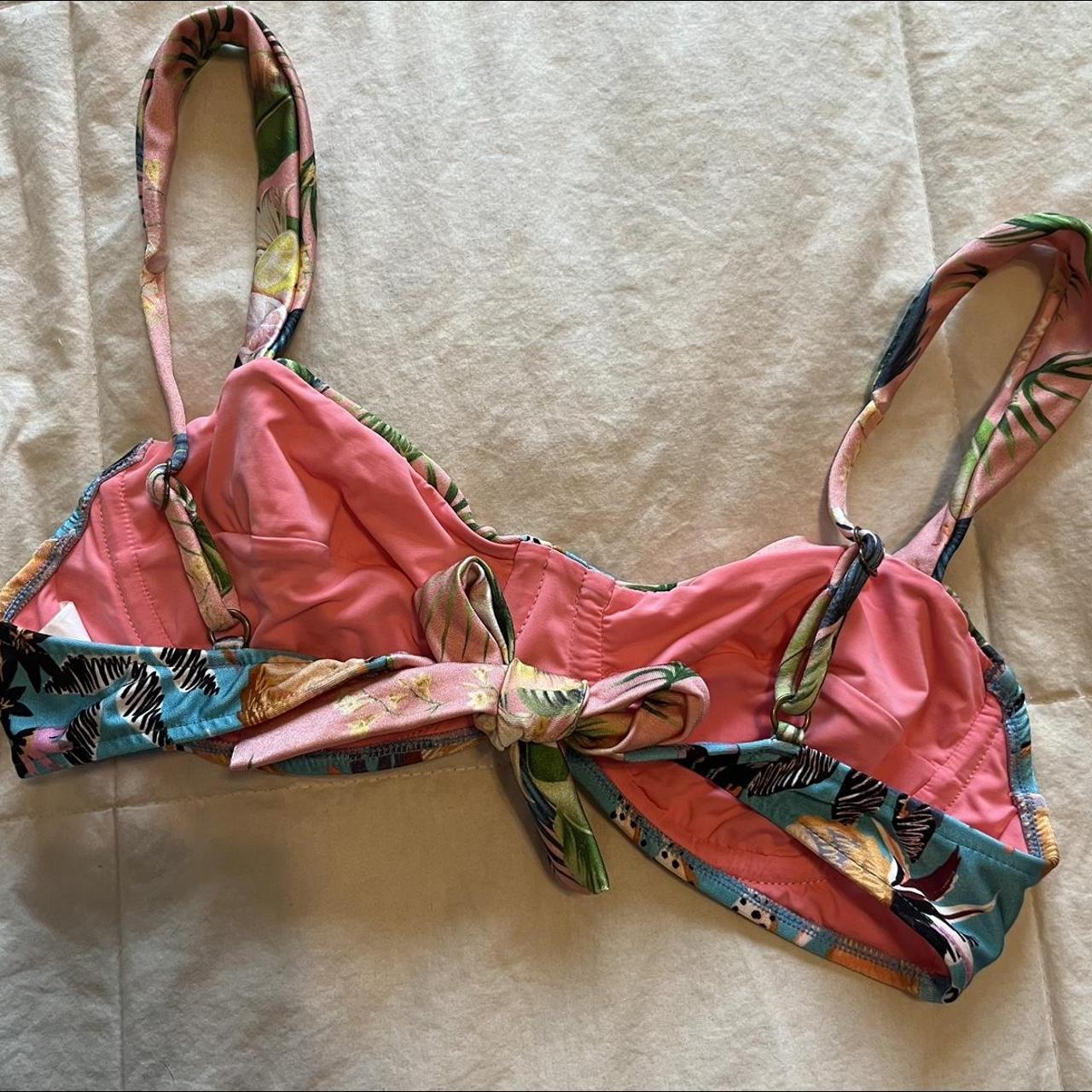 Farm Rio Women's Blue and Pink Bikinis-and-tankini-sets | Depop