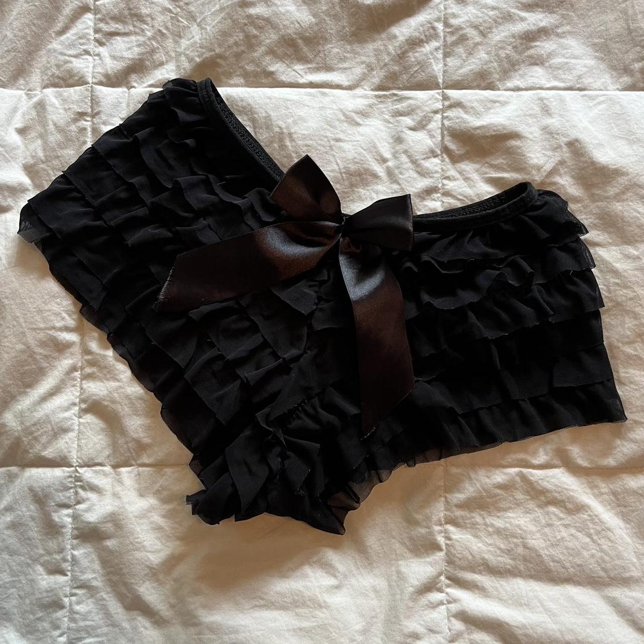 lace ruffled bloomers silk bow, worn in the... - Depop