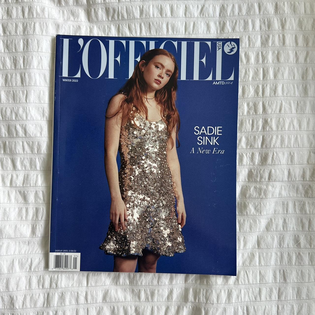 RARE sadie sink l’officiel “a new era” magazine -... - Depop