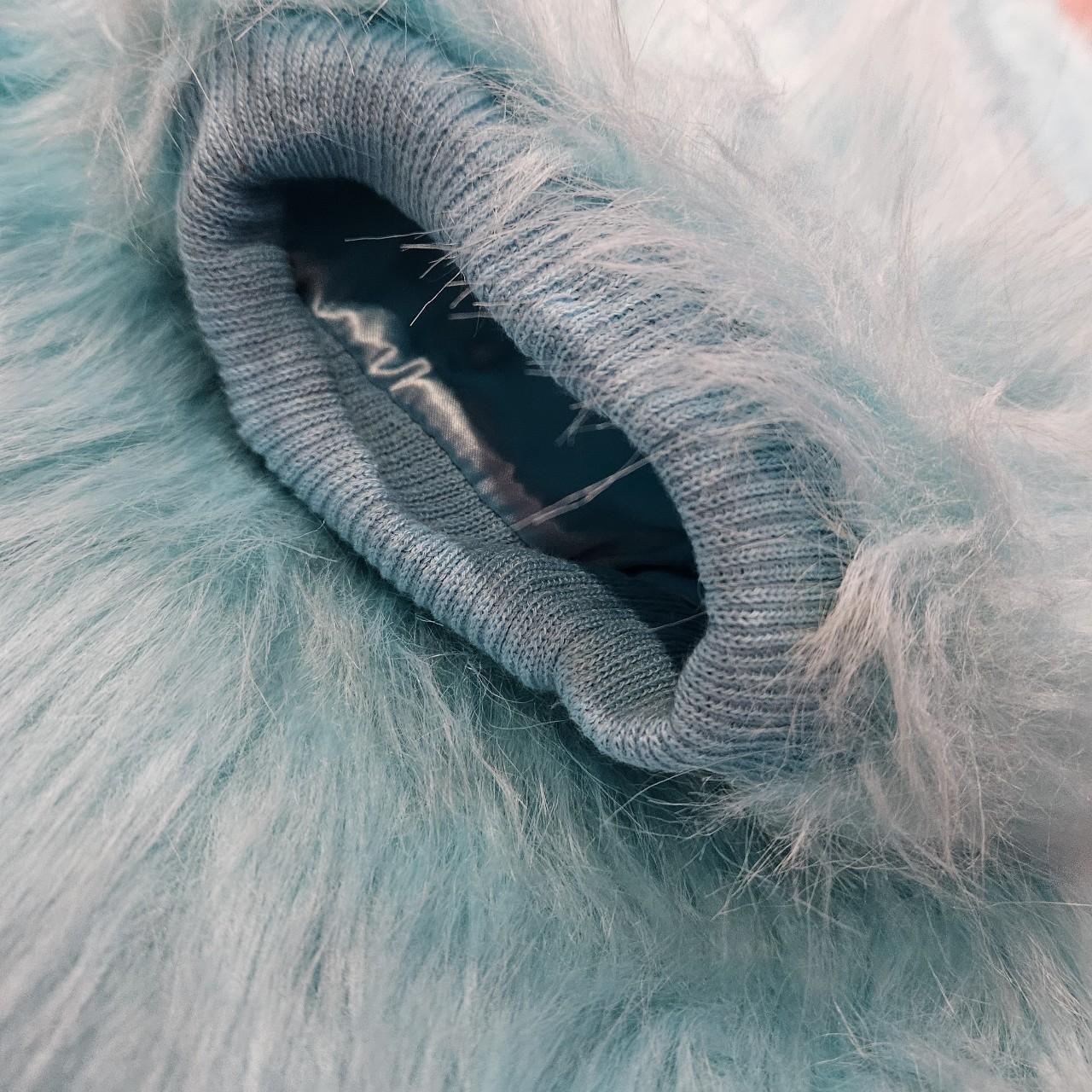 Light Blue Fuzzy Leg Warmers 💙 Never worn!... - Depop