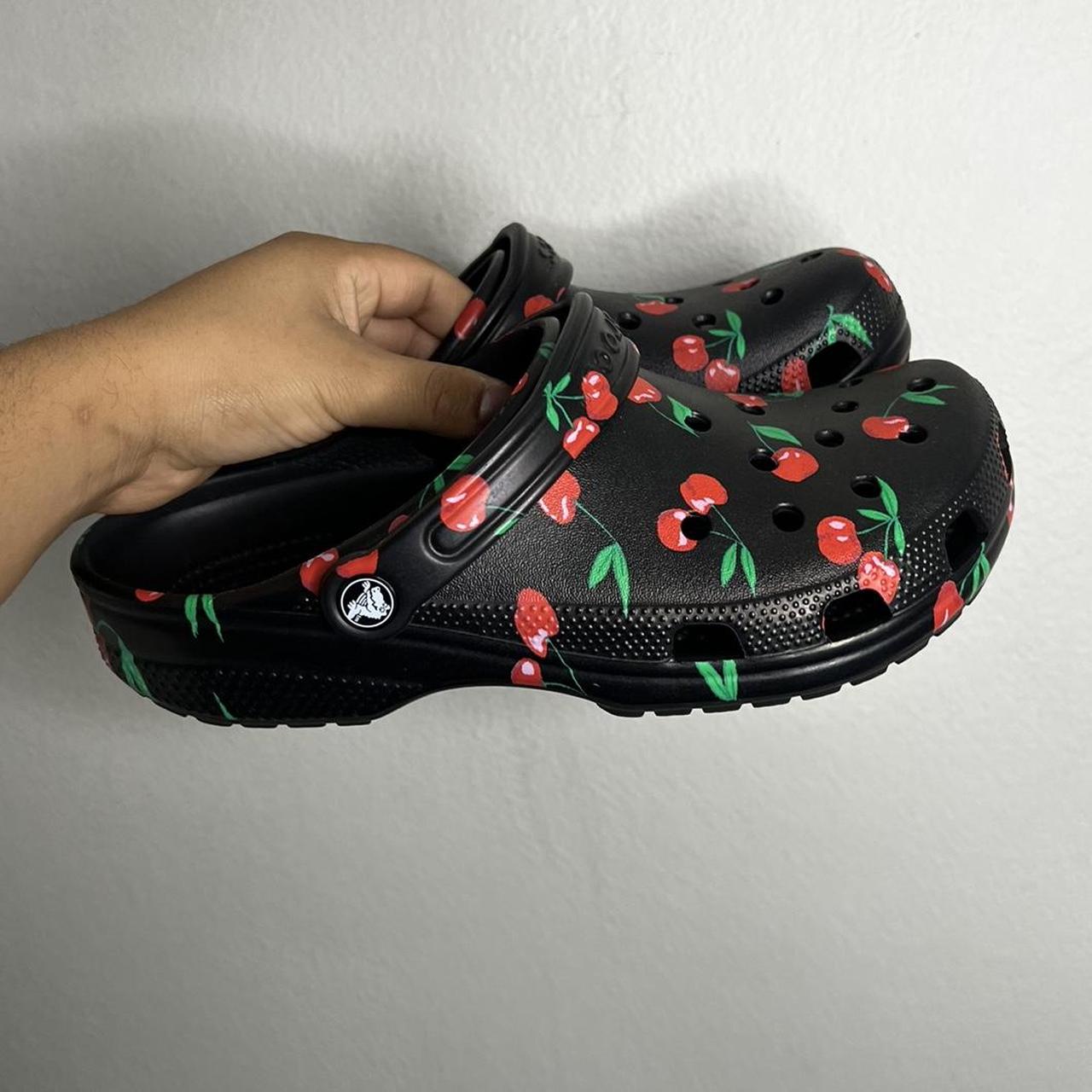 Crocs Unisex-Adult Classic Cherry Print Men's... - Depop