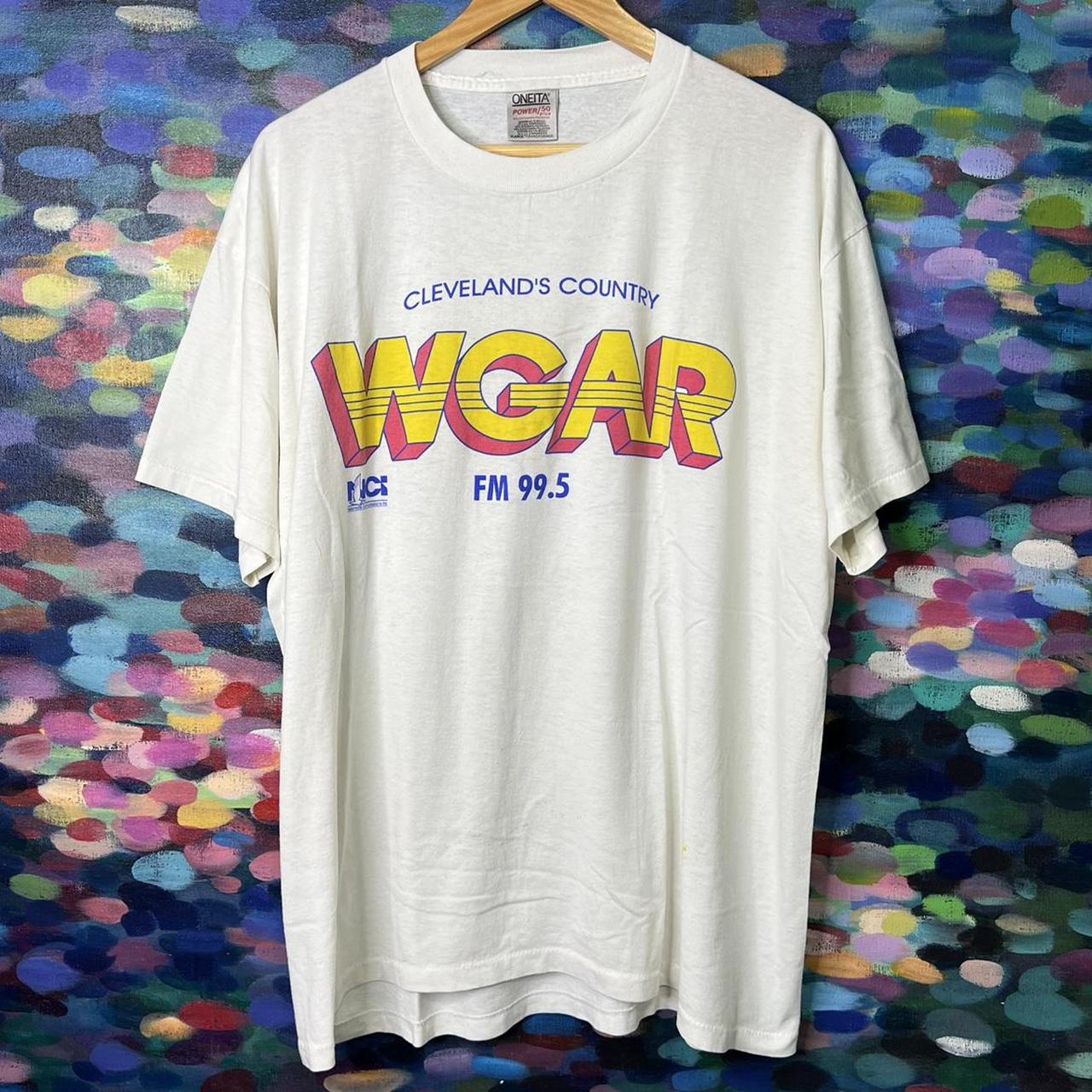 Vintage 90s WGAR FM 99.5 Cleveland’s Country Tshirt... - Depop
