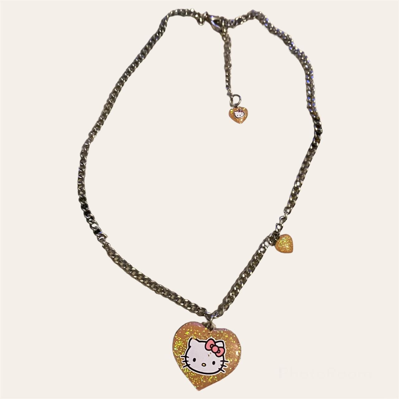 vintage hello kitty chain necklace super cute and... - Depop