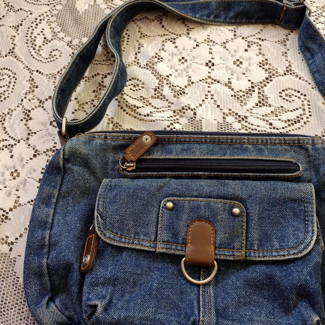 Denim mini shoulder/ hand bag #denim #fall... - Depop