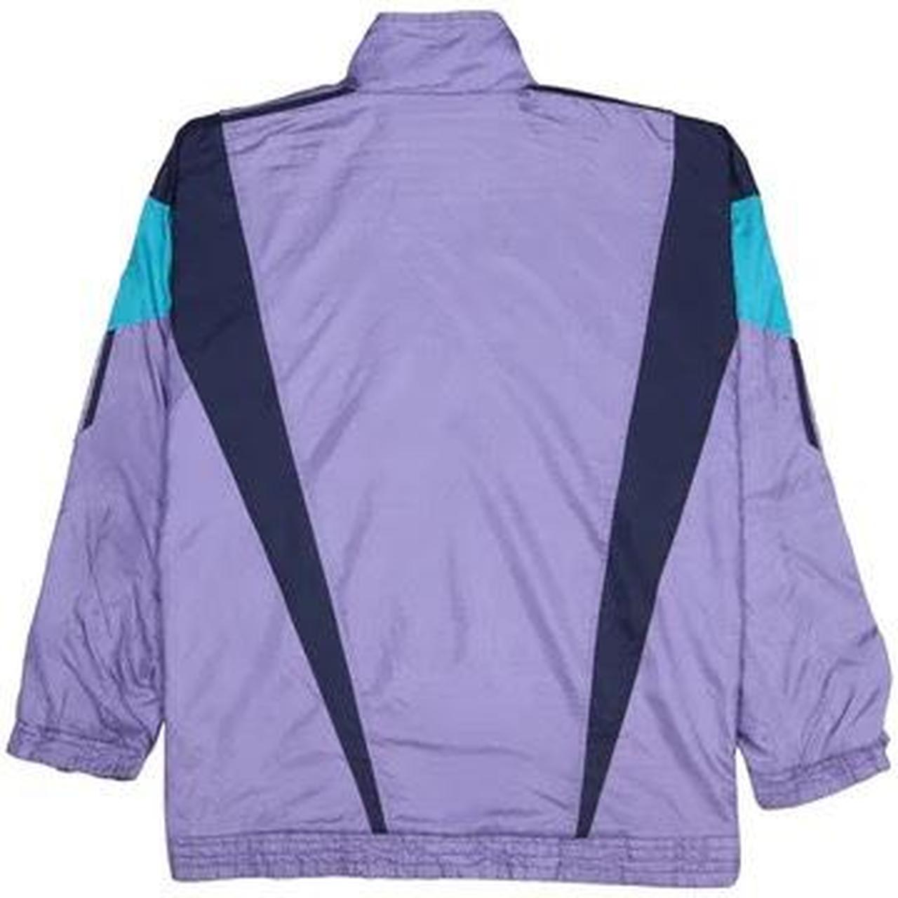 Adidas Purple Jacket in 100% POLYESTER . ... - Depop