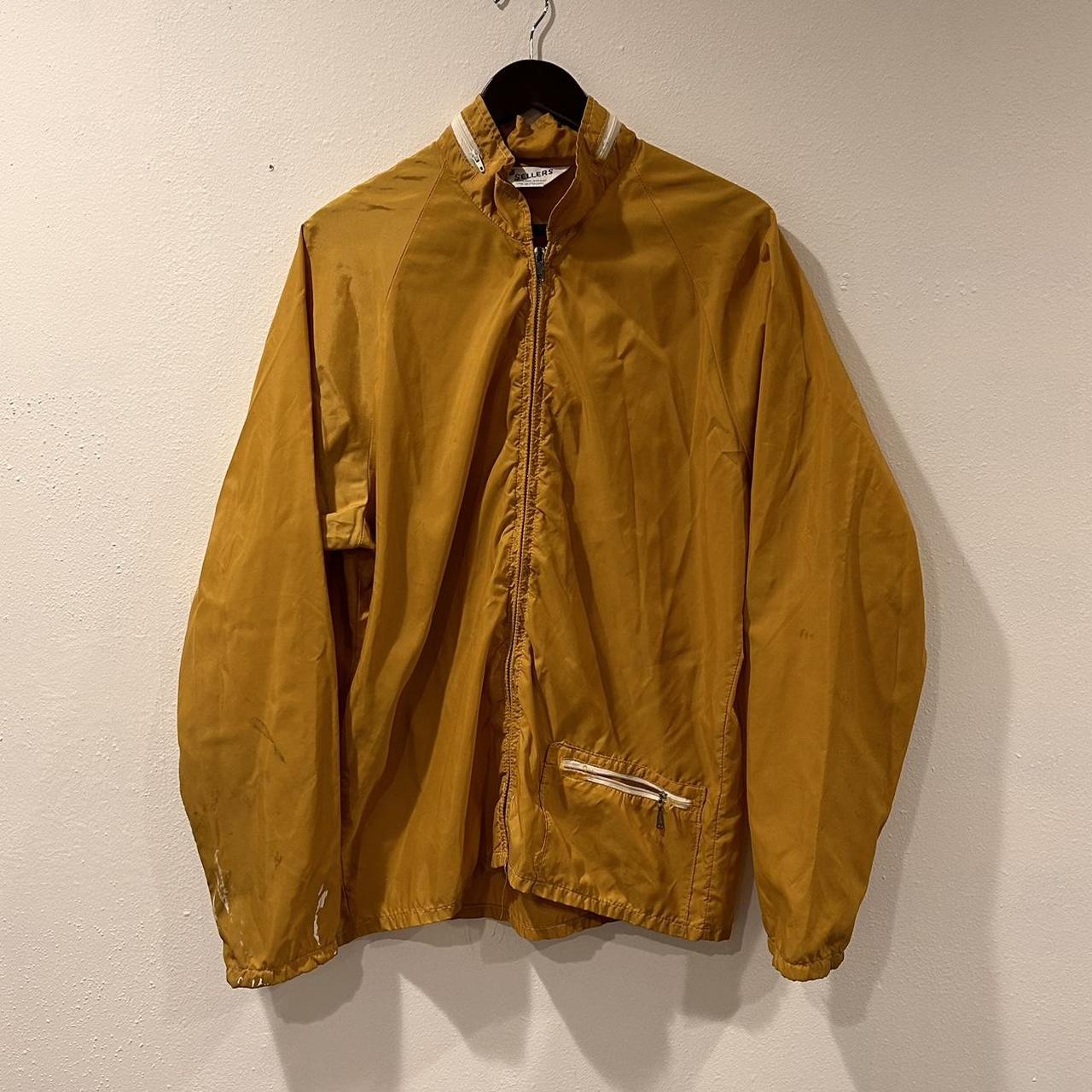 Vintage 1970s Light Jacket beater has stains and... - Depop