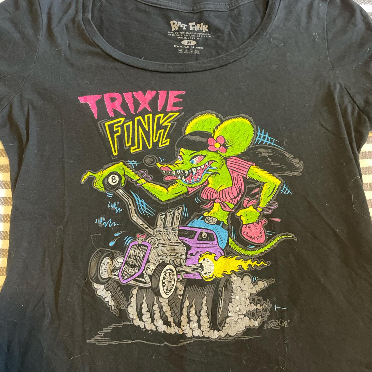 TRIXIE FINK RAT FINK TEE☠️ Size medium Perfect... - Depop