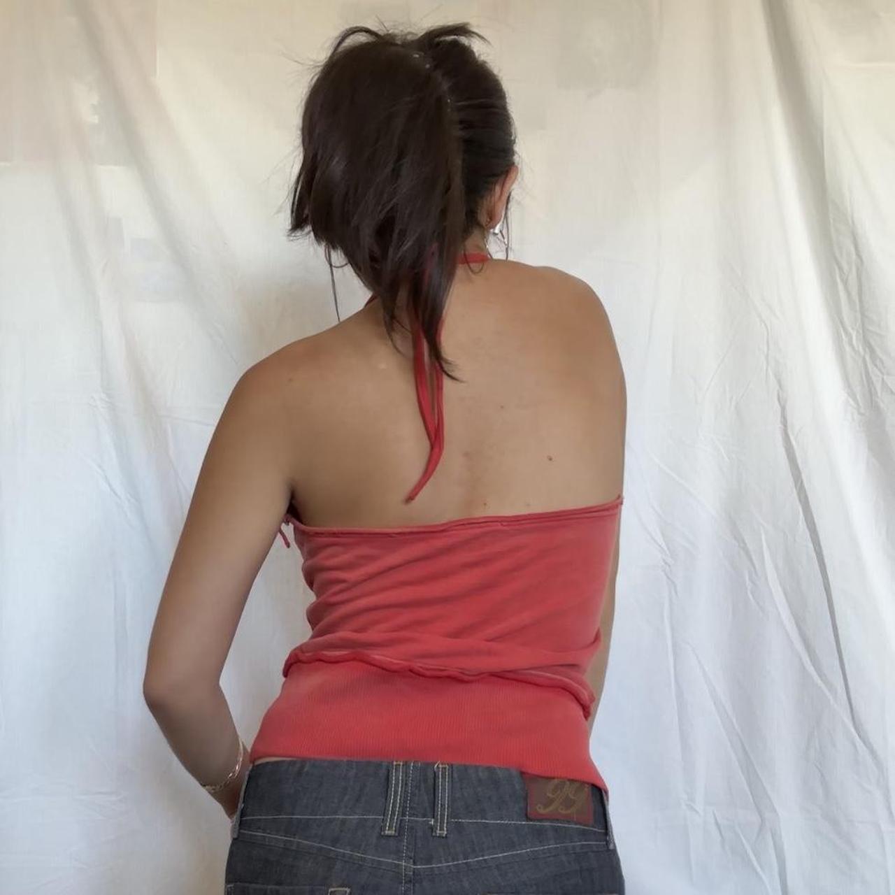 y2k diesel halter top •features a hoodie... - Depop