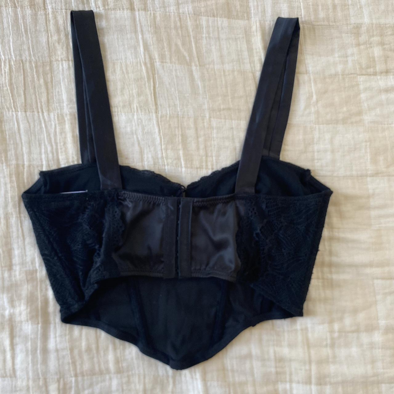 black corset top brand is supré, only worn once!... - Depop