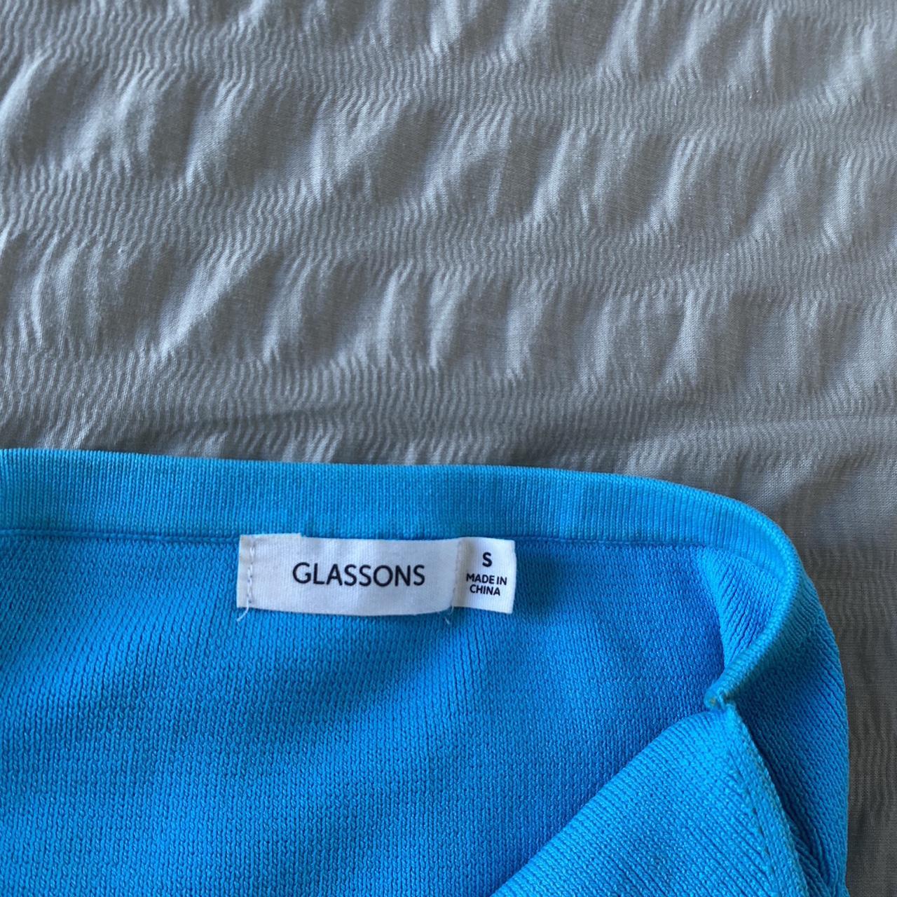 glassons split front halter top 💙 size s, only worn... - Depop