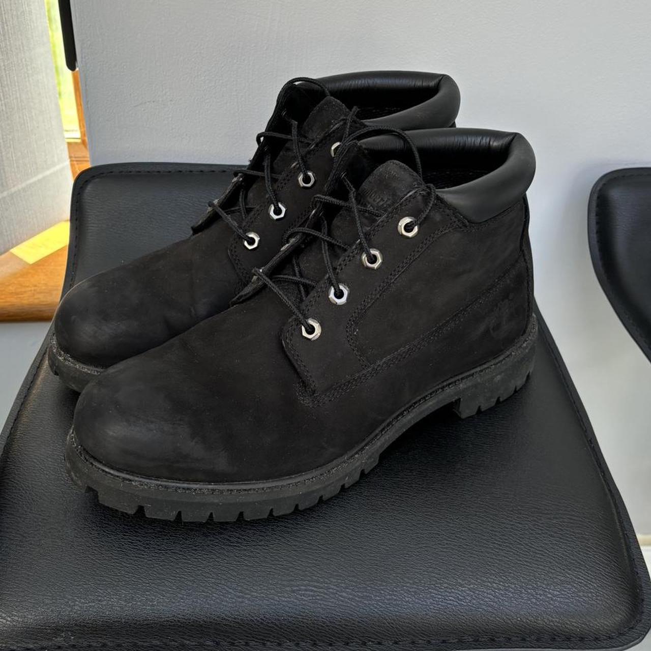 Timberland black suede boots, men’s Uk 11, great... - Depop