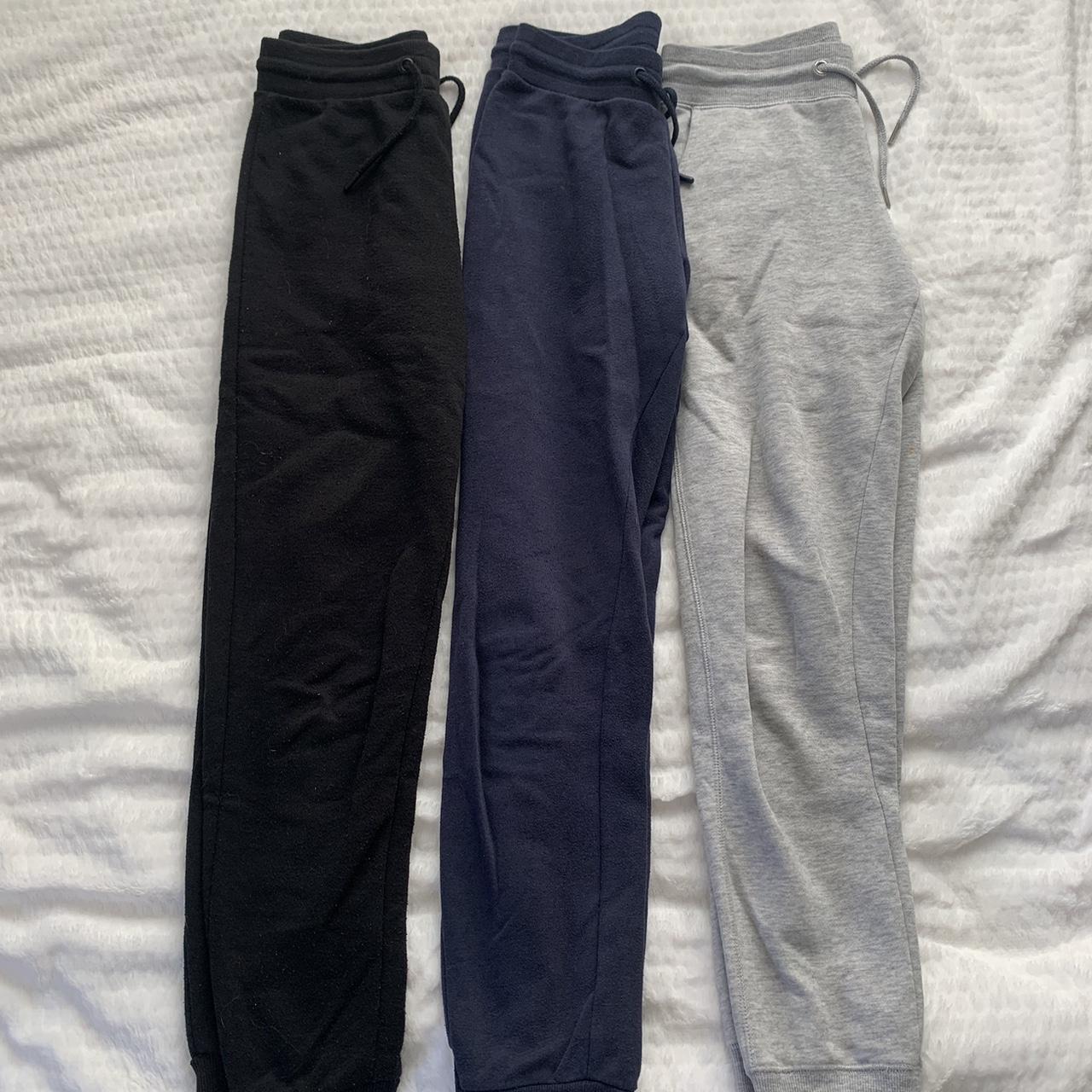 3 Primark joggers in black, blue & grey, all size... - Depop