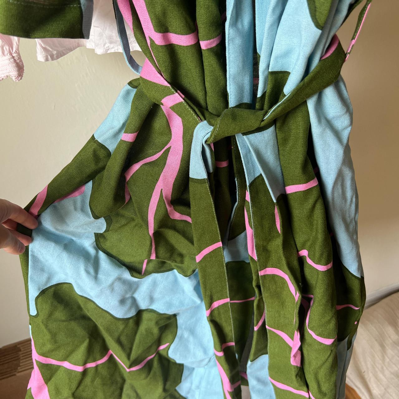 marimekko ikea robe in big leafy design - Depop