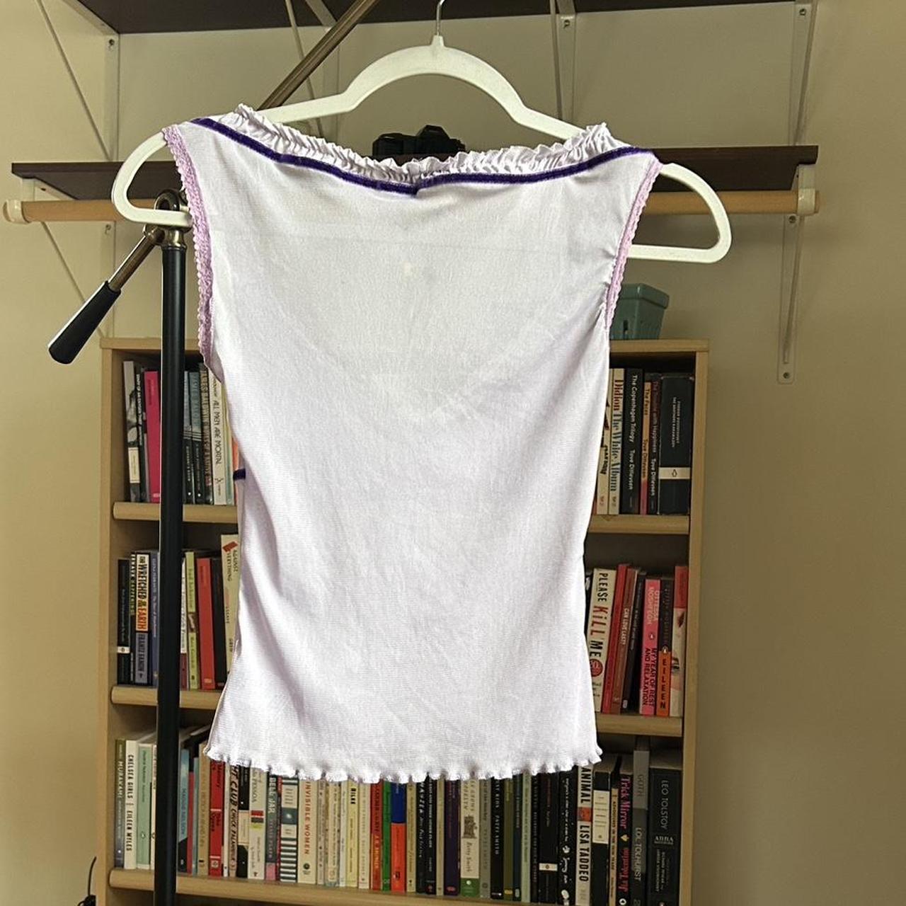 sheer lilac unif tank top! bust has additional layer... | Depop