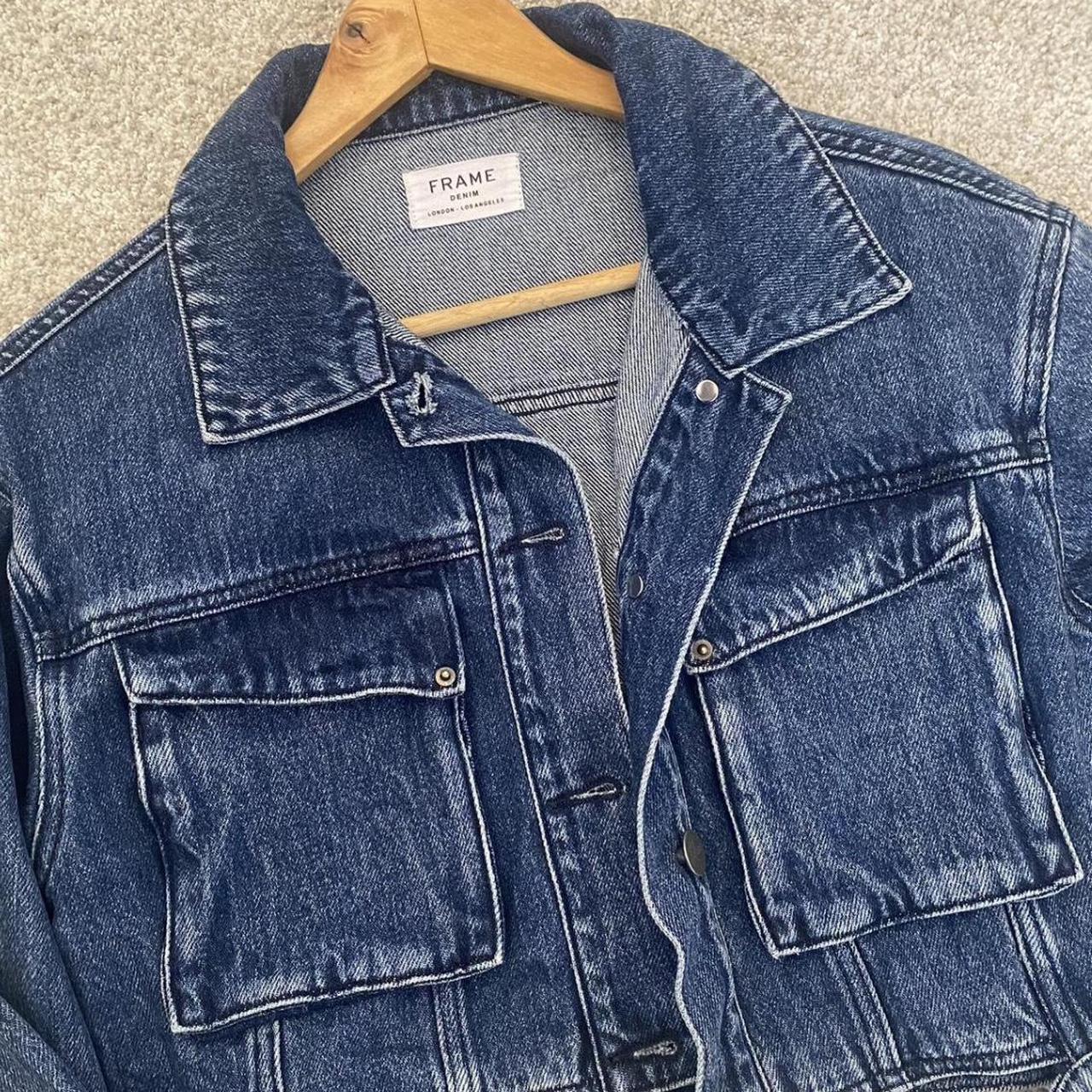 Frame Demin Cropped Denim Jacket. Size small Frame... | Depop
